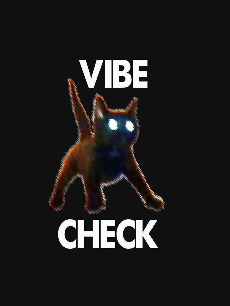 "Vibe Check Floating Cat Meme" T-shirt for Sale by TheMemeporium ...