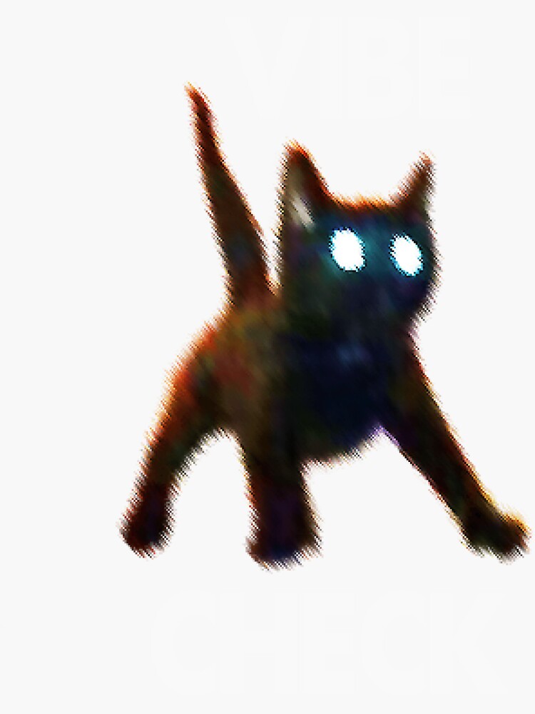 "Vibe Check Floating Cat Meme" Sticker for Sale by TheMemeporium ...