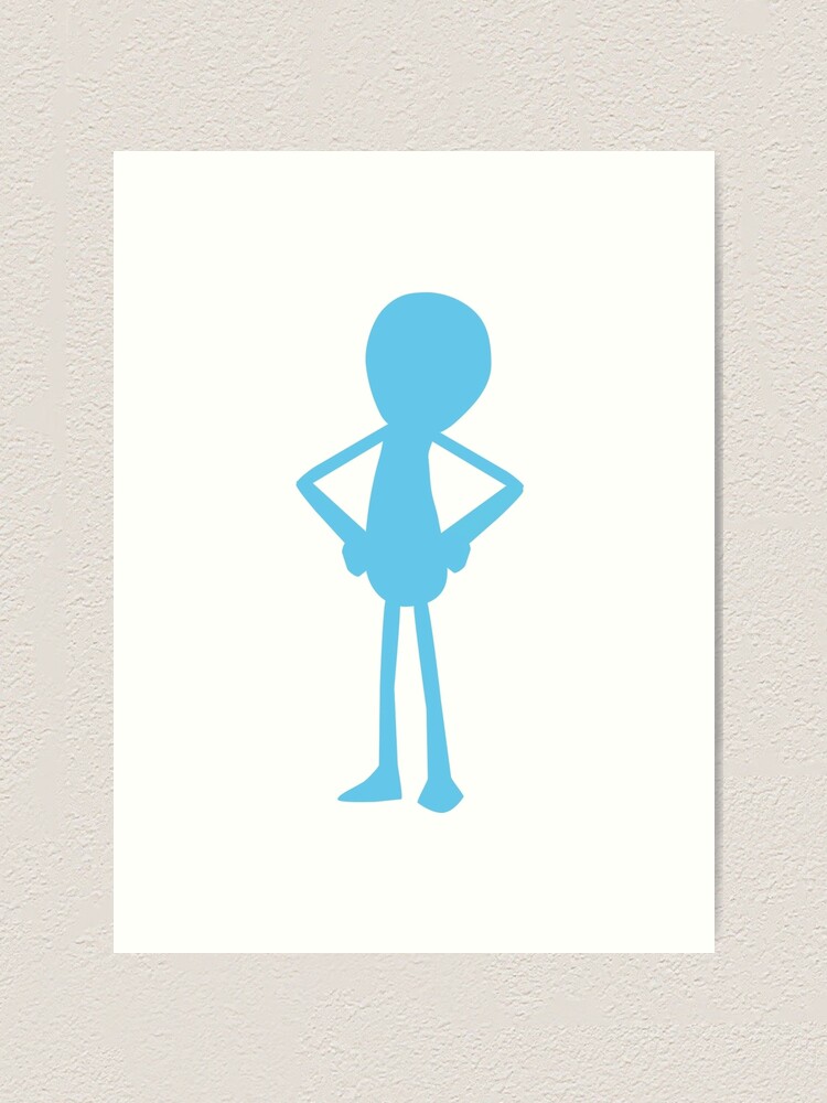 "Minimalist Mr Meeseeks" Art Print by itsalyssa | Redbubble