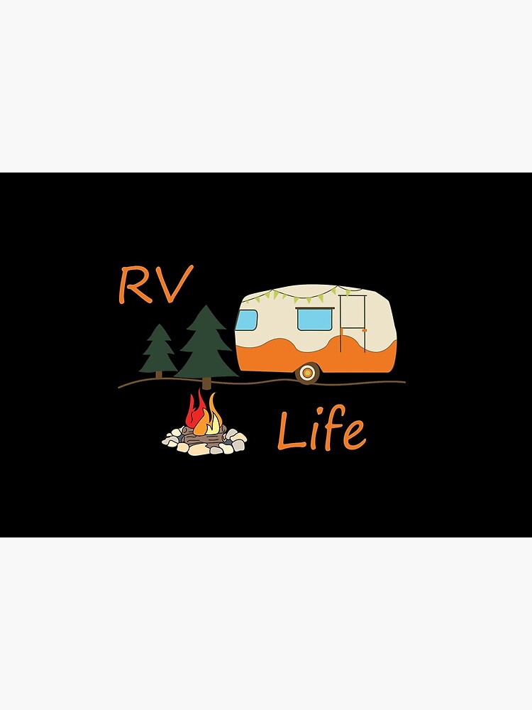 "RV Camping Design For RV Life / Camp Fire Road Travel" Mask for Sale ...