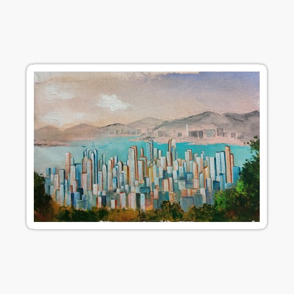 "The City" Sticker for Sale by HerendraSwarup | Redbubble