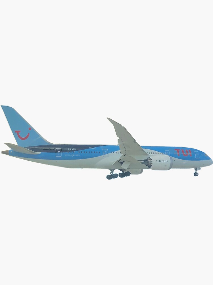 "TUI BOEING 787 Dreamliner Plane" Sticker for Sale by KatieASm1th ...