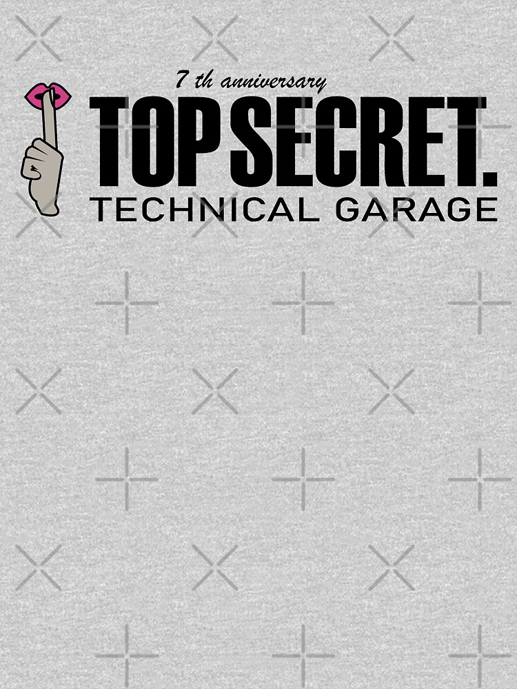 "TOP SECRET Technical Garage" Pullover Hoodie for Sale by merlz | Redbubble
