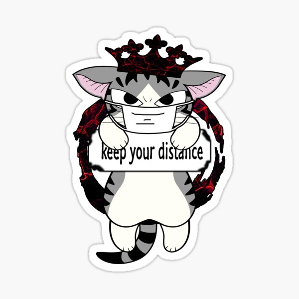 "keep your distance" Sticker for Sale by Chorniyban | Redbubble