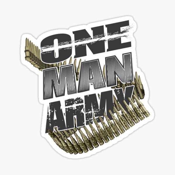 "One Man Army, Special Forces" Sticker for Sale by Cataraga | Redbubble