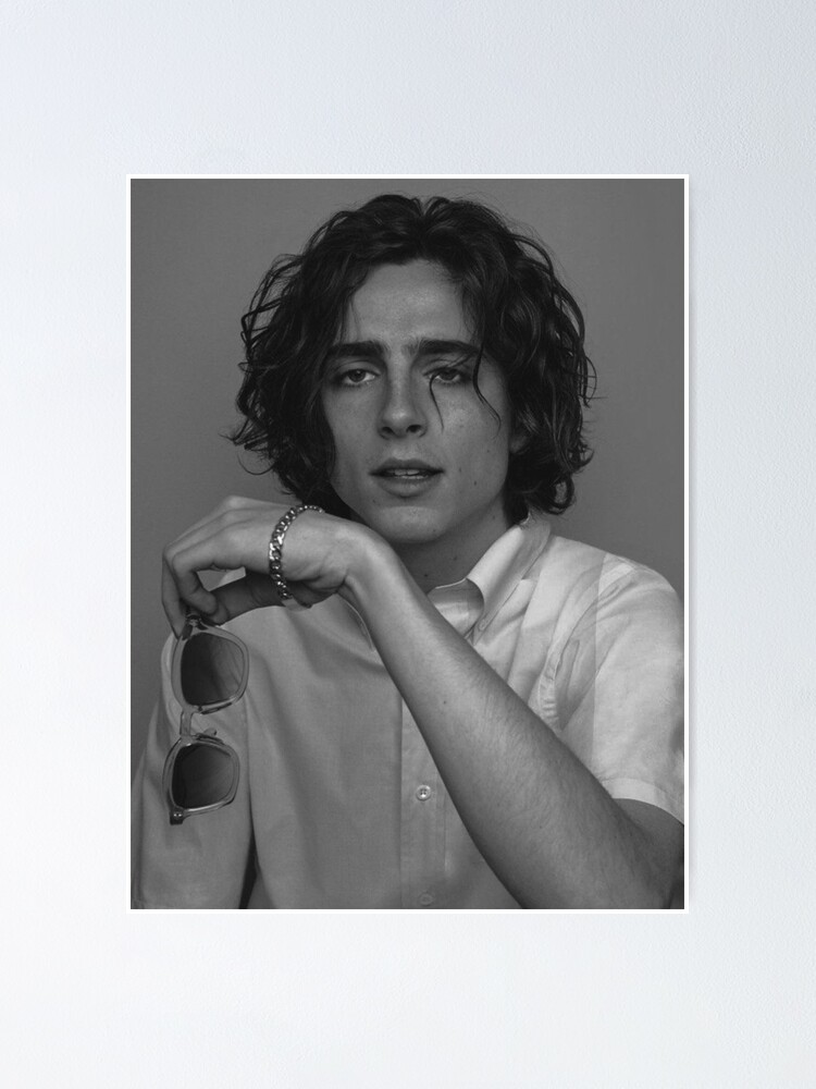 "Timothée Chalamet poster b&w" Poster by Timotheedaddy | Redbubble