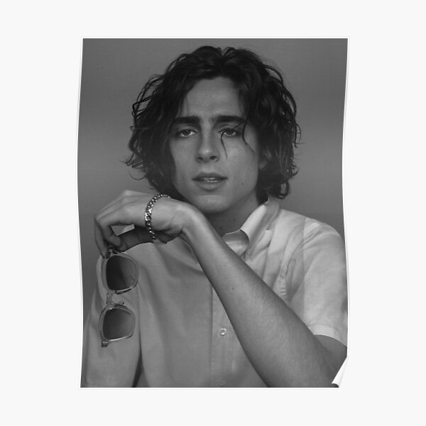 "Timothée Chalamet poster b&w" Poster by Timotheedaddy | Redbubble
