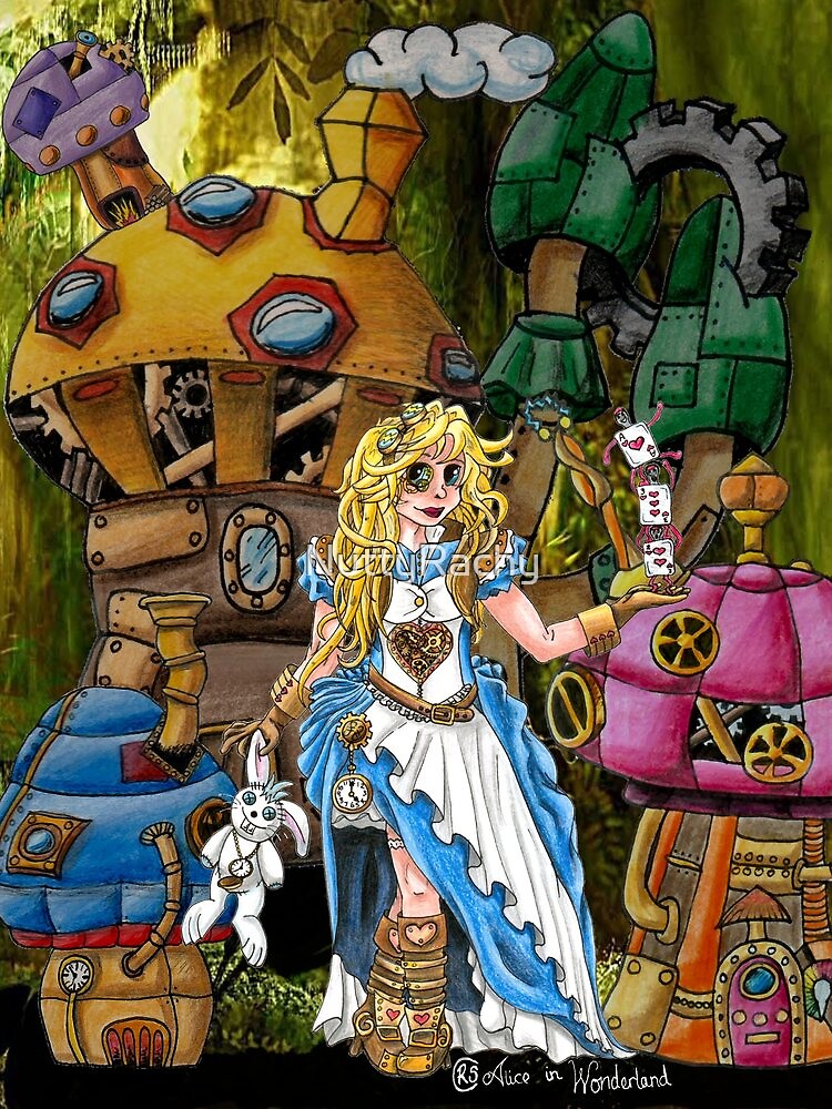 "Alice in Wonderland - Steampunk style" by NuttyRachy | Redbubble