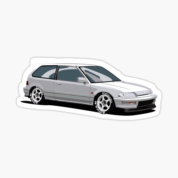 "Honda Civic Mk4" Sticker for Sale by SaulCordan | Redbubble