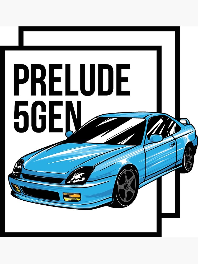 "Prelude 5gen print | japanese car" Poster for Sale by Svinil | Redbubble