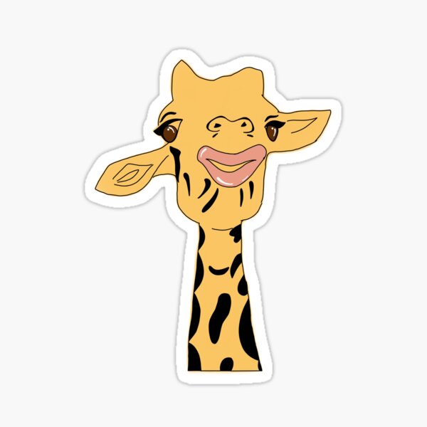 "Giraffe sticker- 9" Sticker by lashayarts | Redbubble