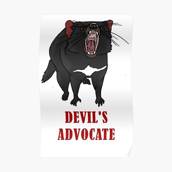 "Devil's Advocate" Poster by Kel2 | Redbubble