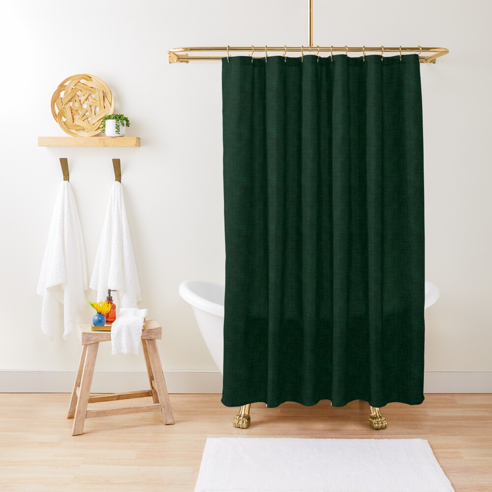 "Textured dark green, solid green" Shower Curtain for Sale by ...