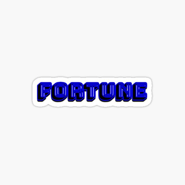 " Fortune" Sticker for Sale by AnastasiaLove21 | Redbubble
