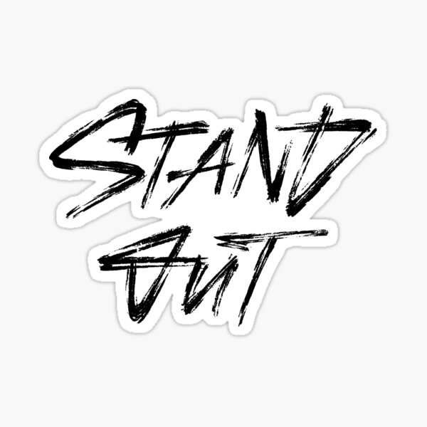 "Stand Out" Sticker for Sale by Zagach | Redbubble