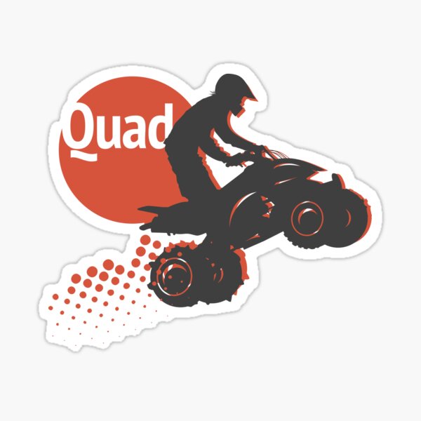 "Quad motocross bike jumping" Sticker for Sale by studio838 | Redbubble