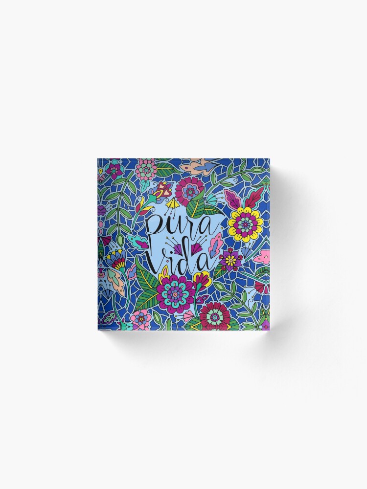 "Pura Vida || Costa Rica || Lettering || Quote" Acrylic Block for Sale ...