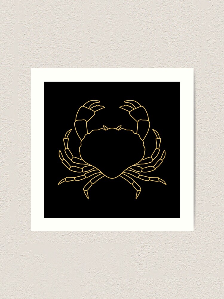 "Simple Cancer Astrology Zodiac Sign Line Drawing" Art Print by javes93 ...
