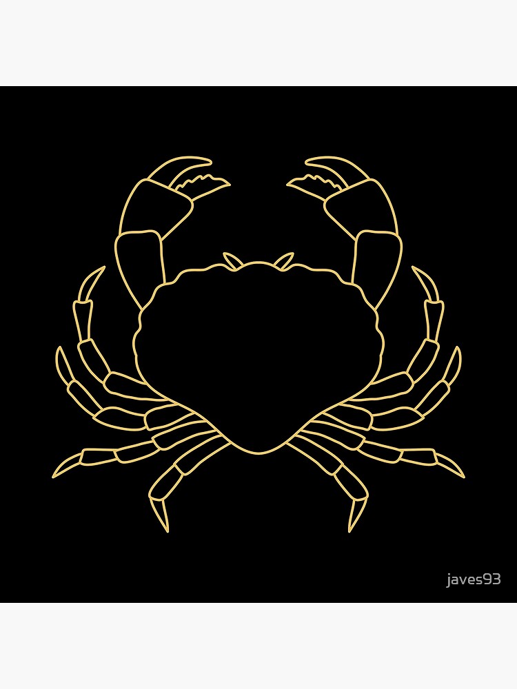 "Simple Cancer Astrology Zodiac Sign Line Drawing" Art Print by javes93 ...