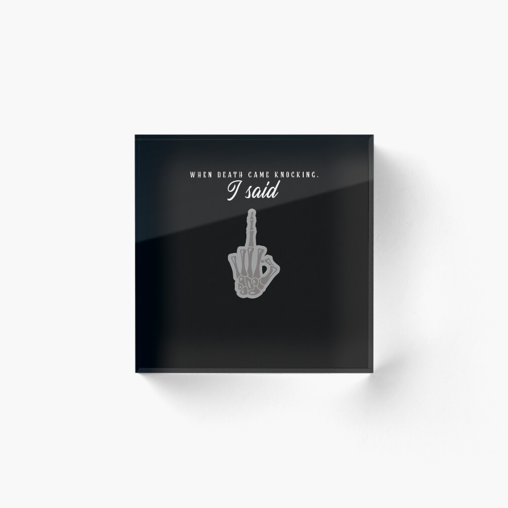 "Middle Finger to the Death Reaper Survivor" Poster for Sale by ...