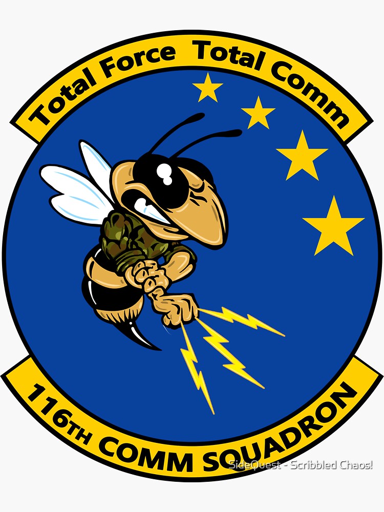 "116th Comm Squadron" Sticker for Sale by simonbreeze | Redbubble