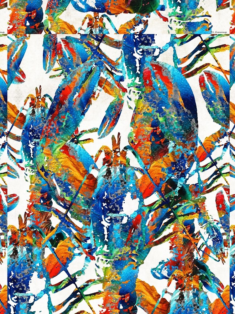 "Colorful Lobster Collage Art - Sharon Cummings" A-Line Dress for Sale ...