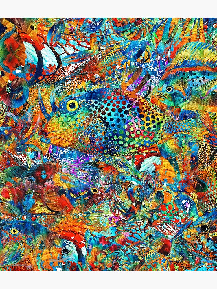 "Tropical Beach Art - Under The Sea - Sharon Cummings" Poster by ...