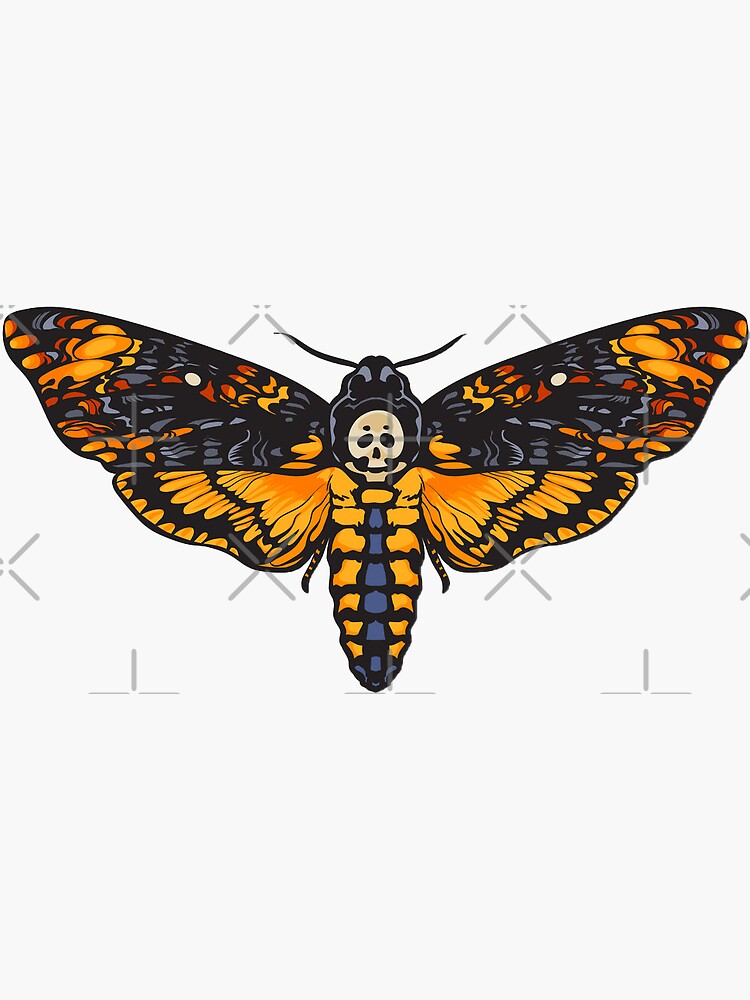 "Death Moth Color" Sticker by Byfab | Redbubble