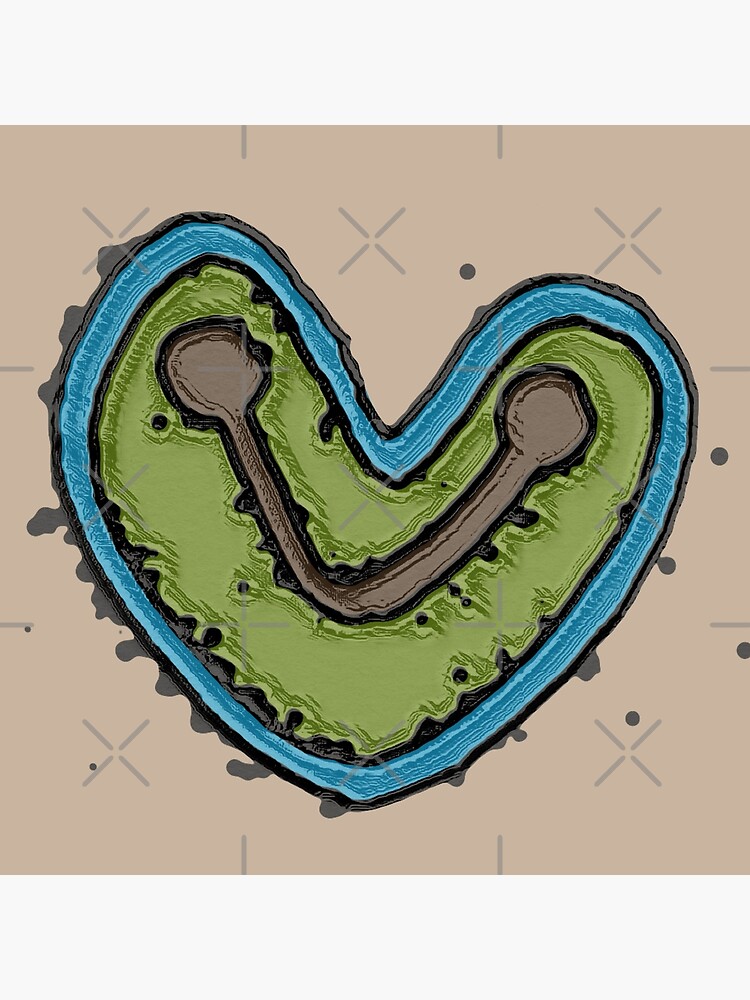 "Indigenous Taino Symbol Cute Green Heart" Poster for Sale by liamaris ...