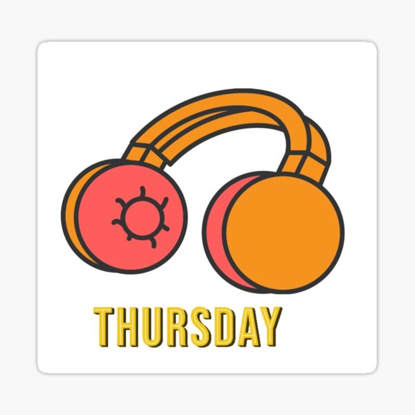 "Cute Thursday" Sticker by gwenschwan | Redbubble