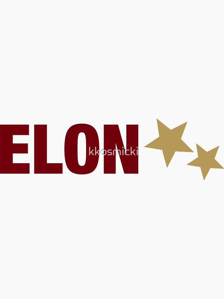 "Elon University" Sticker for Sale by Kate Kosmicki | Redbubble