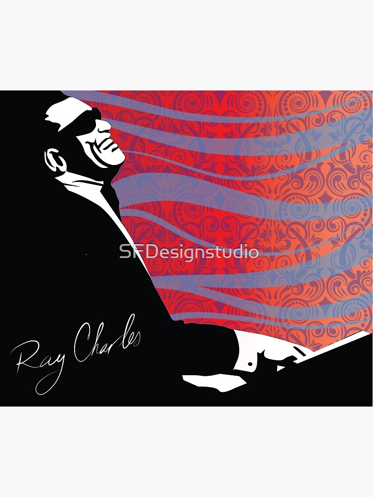 "retro RAY CHARLES digital illustration " Poster by SFDesignstudio ...