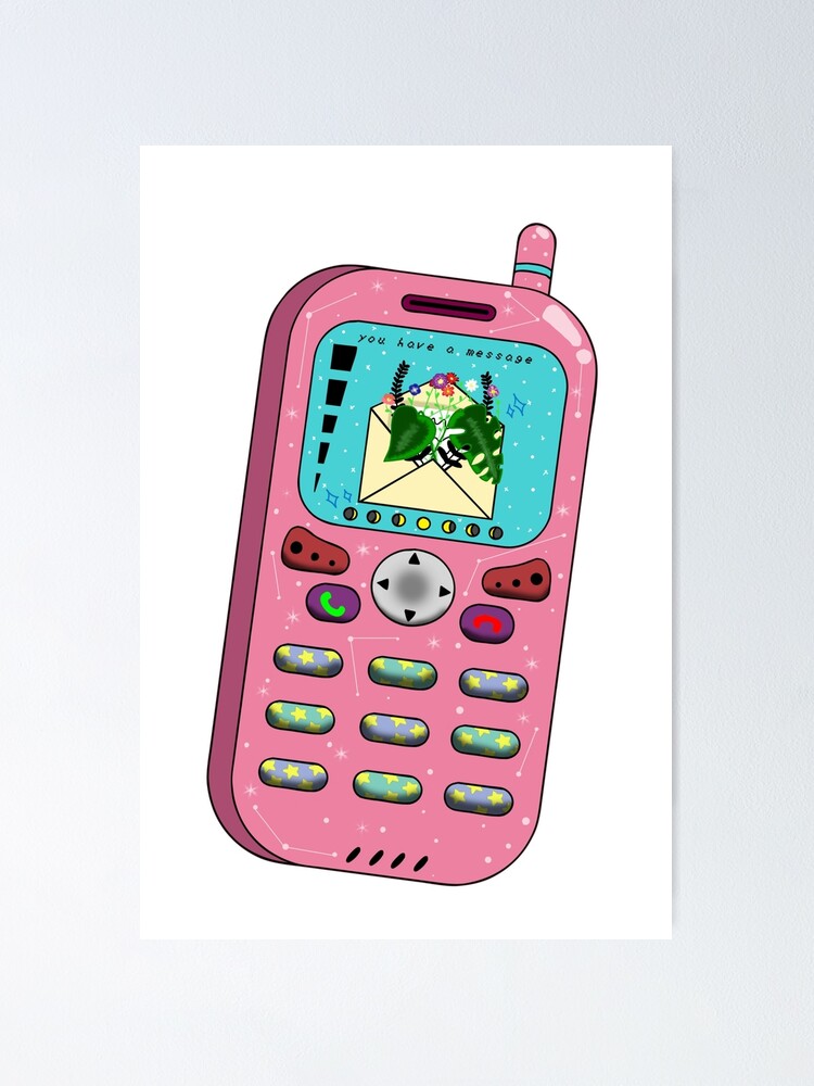 "90s phone, you have a message" Poster for Sale by mongisart | Redbubble