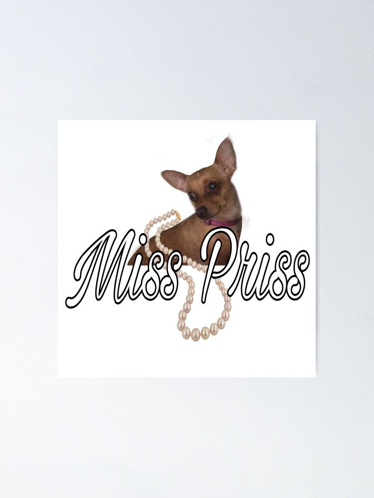 "Miss Priss" Poster by PrissyMarie | Redbubble