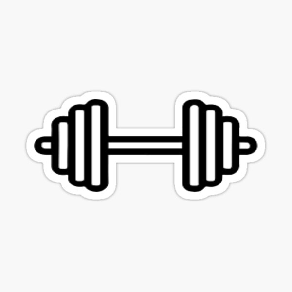 "dumbbell" Sticker for Sale by Romainmanetti | Redbubble