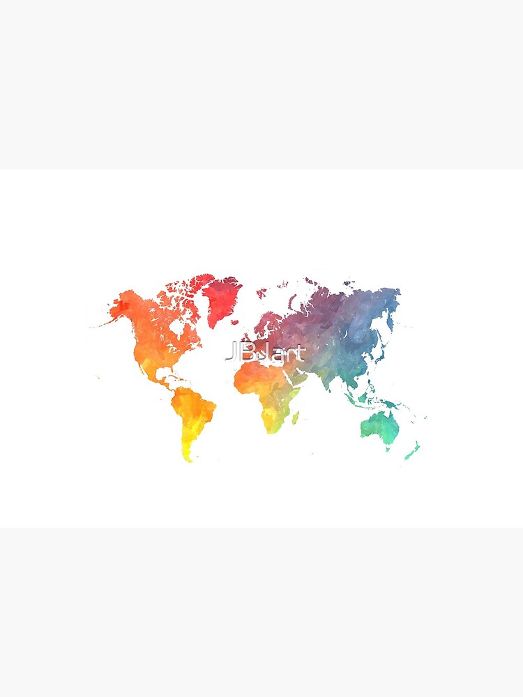 "Map of the world colored" Mask for Sale by JBJart | Redbubble