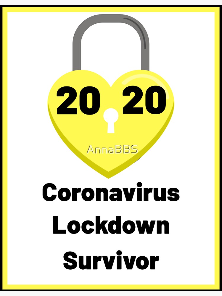 "A yellow heart-shaped lock with the words Coronavirus Lockdown ...