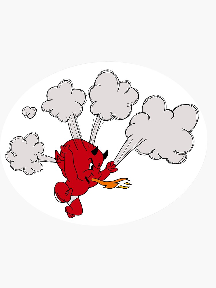 "Hot Stuff Devil Baby Sticker" Sticker for Sale by anjaliravi | Redbubble