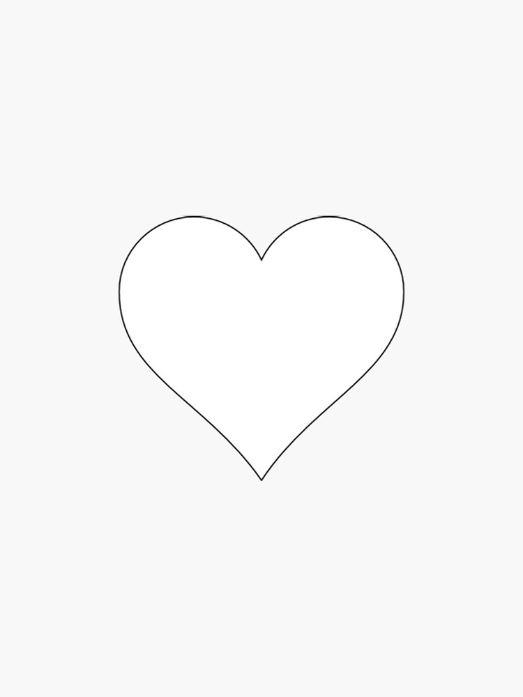 "Cute Little White Heart " Sticker for Sale by ColorFlowArt | Redbubble