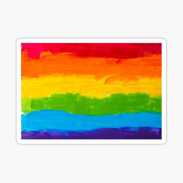 "LGBT Pride Flag" Sticker by cursotti | Redbubble