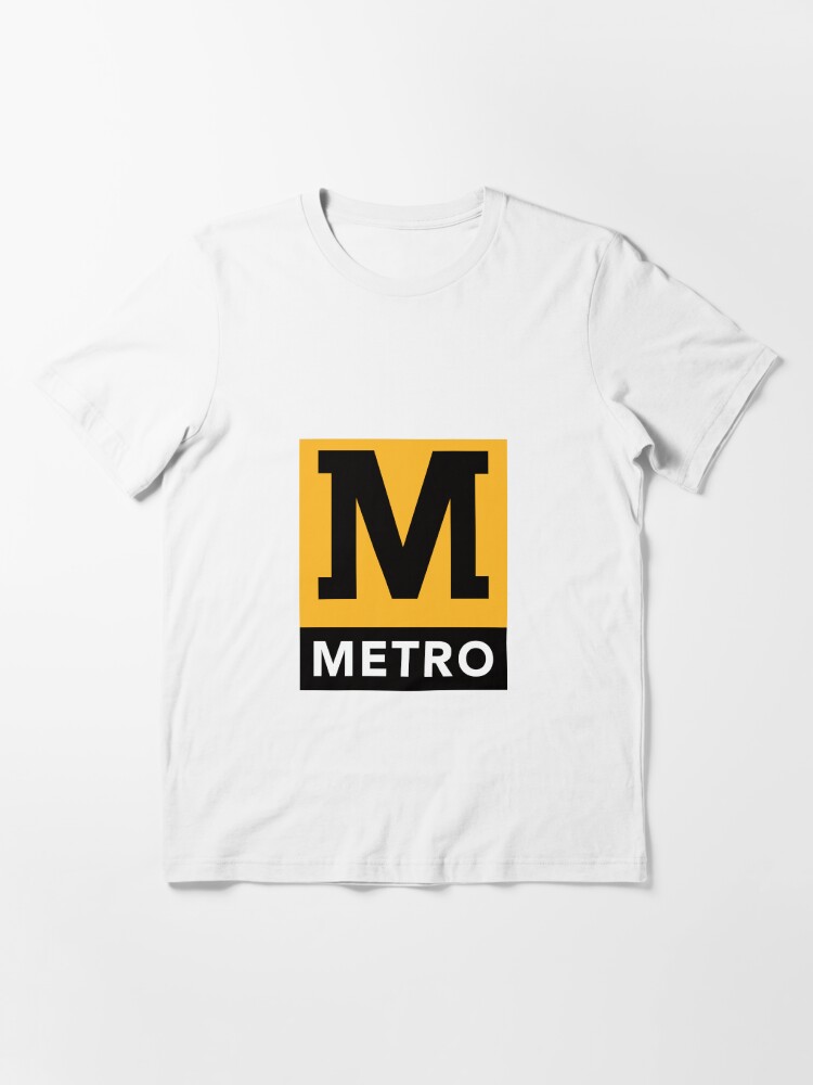 "Metro Logo" T-shirt for Sale by Reethes | Redbubble | metro logo t ...