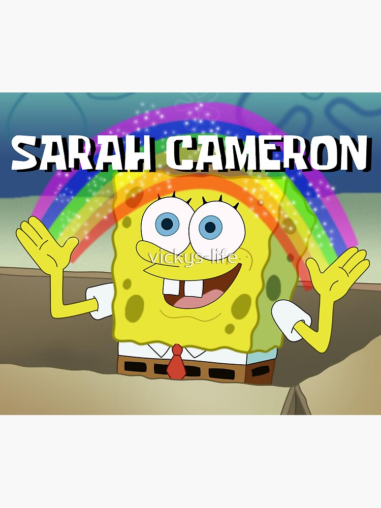 "Spongebob sarah imagination meme outerbanks" Sticker for Sale by ...