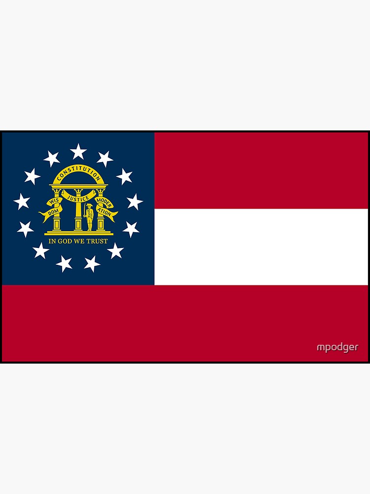 "Georgia State Flag Stickers, Gifts & other Products" Sticker for Sale ...