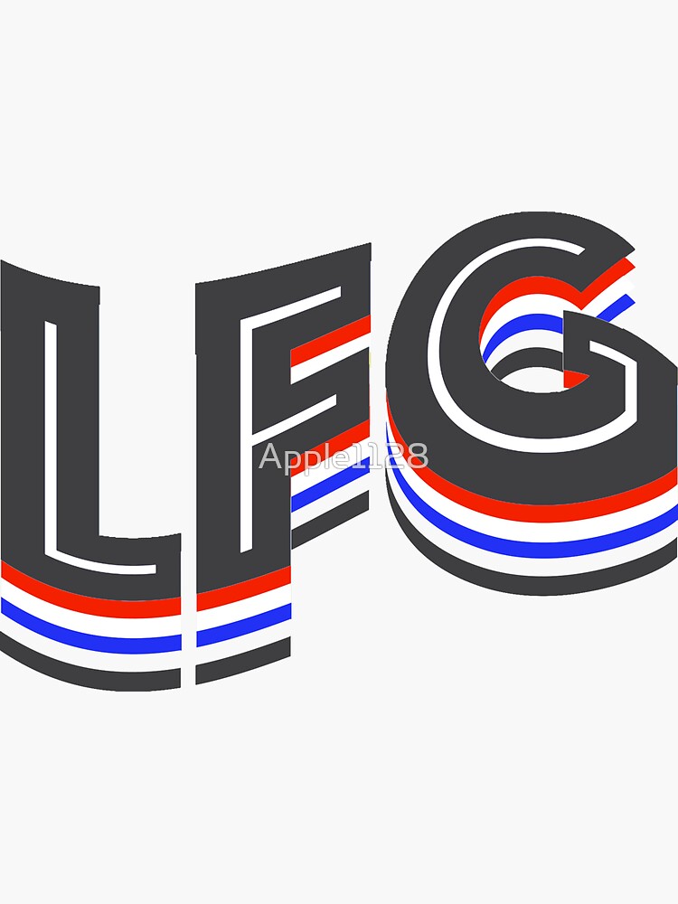 "USA LFG" Sticker for Sale by Apple1128 | Redbubble