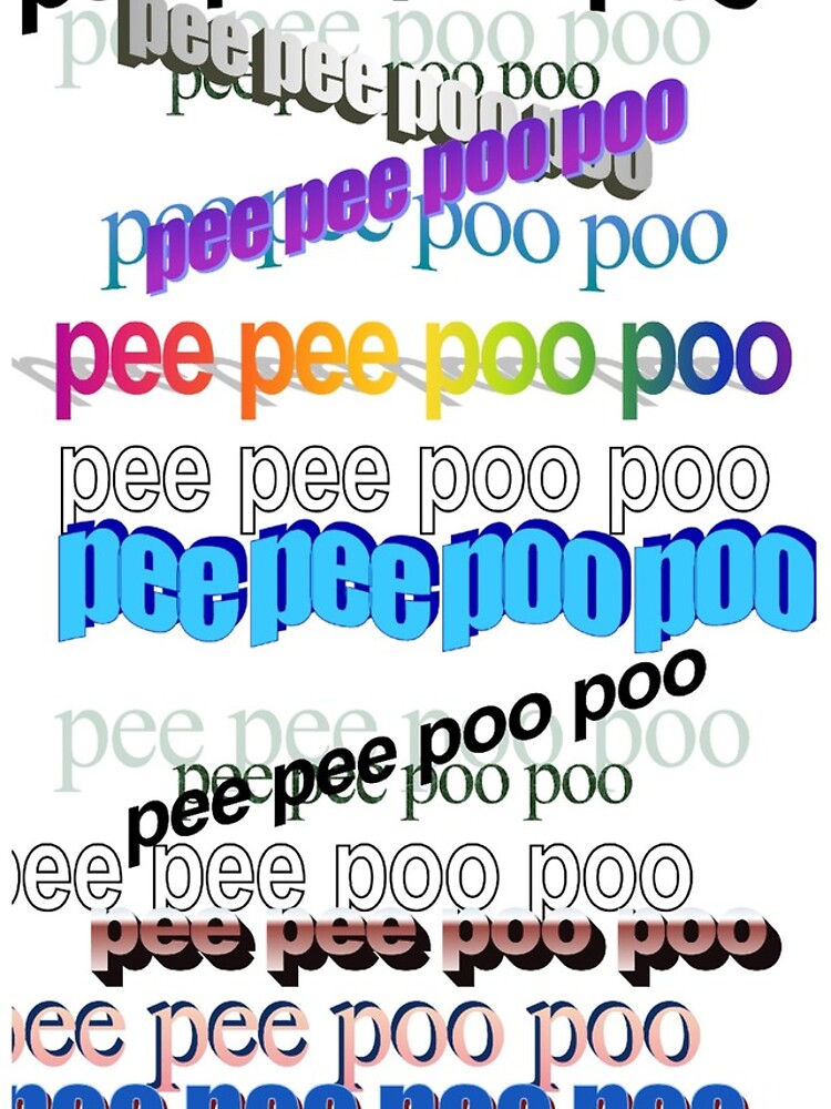 "90s WordArt Collage - pee pee poo poo" iPhone Case for Sale by ...