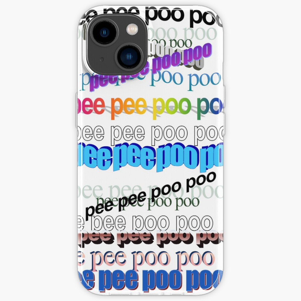 "90s WordArt Collage - pee pee poo poo" iPhone Case for Sale by ...