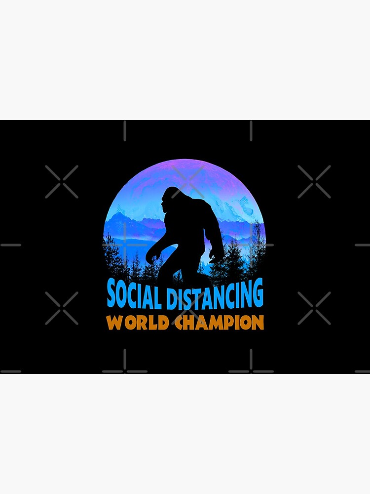 "Bigfoot Social Distancing World Champion Sasquatch Meme" Mask by ...
