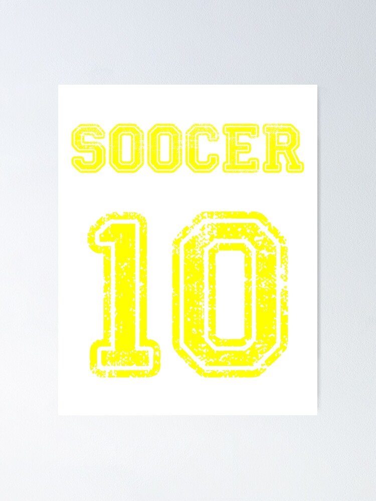 "Soocer no. 10" Poster by adinagraphics | Redbubble
