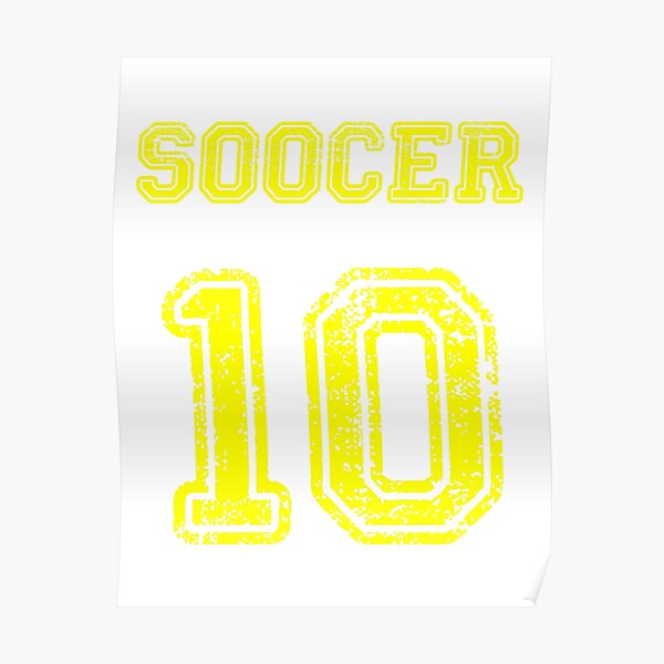 "Soocer no. 10" Poster by adinagraphics | Redbubble