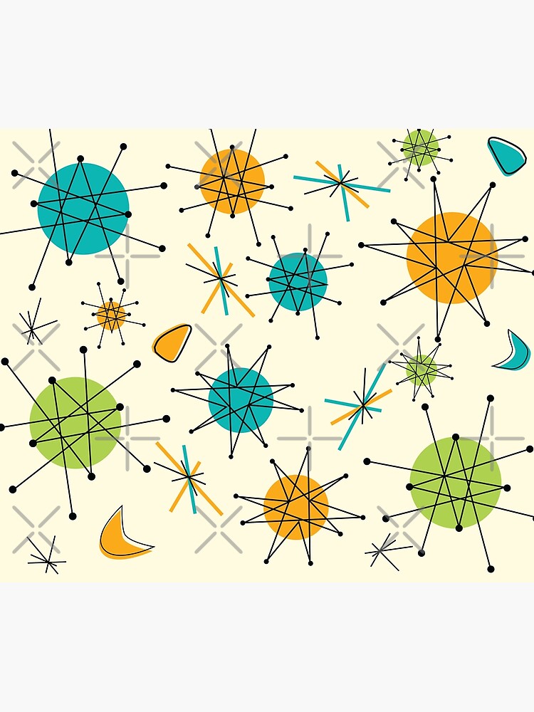 "1950s Atomic Retro Pattern" Comforter for Sale by xJacky2312x | Redbubble